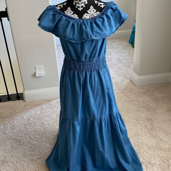 Dresses | Mph Denim Maxi Dress | Poshmark